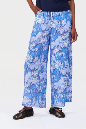 Komodo Damen vegan Hose Aria Wide Leg Acid Blue