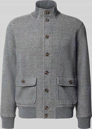 Ragman Strickjacke aus Wolle mit Pattentaschen
