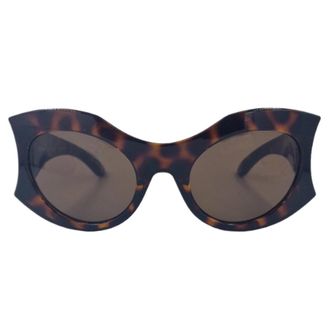 Balenciaga Moderne Runde Sonnenbrille - - Accessories - Damen - Braun - ONE SIZE