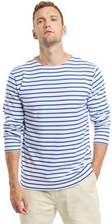 Armor Lux Marini&egrave;re col Bateau en Coton &eacute;pais