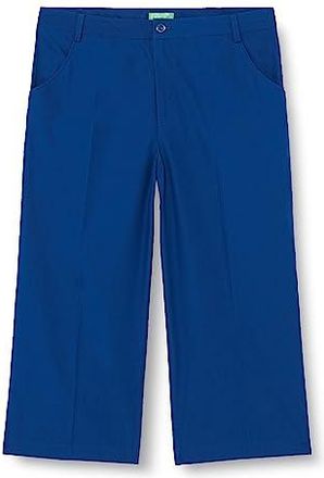 Benetton Pantalon 41eadf03u, Bleu Moyen 2g6, 46 Femme