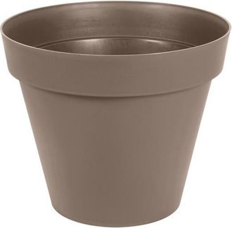Eda Pot de fleur Toscane &Oslash;80 x 66 cm rond - 170L - Taupe
