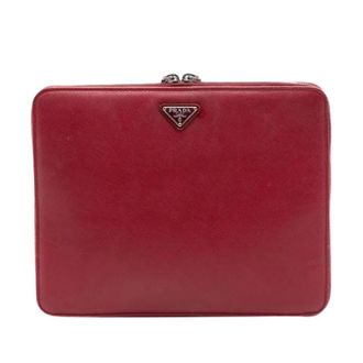 Prada Pre-owned Saffiano Clutch - - Pre-owned - Damen - Rot - ONE SIZE