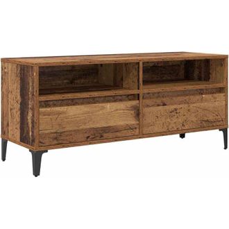 vidaXL vidaXL Meuble TV avec tiroir Bois Ancien 100 x 34,5 x 44,5 cm