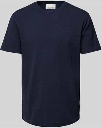 Closed T-Shirt mit geripptem Rundhalsausschnitt