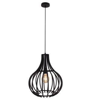 Chericoni Goccia hanglamp - 1 lichts - &Oslash;40cm - Zwart - Metaal