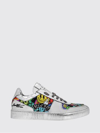 Philipp Plein Baskets &Eacute;dition Limit&eacute;e en cuir verni &agrave; imprim&eacute; graphique