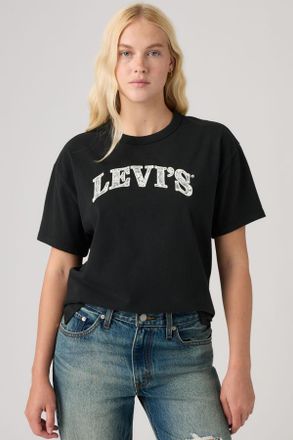 Levi's T Shirt Graphique Vintage - Femme - Noir / Lace Arch Logo Anthracite - XS