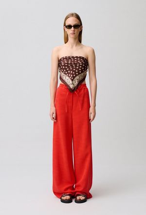 Claudie Pierlot Weite Hose Ficelle