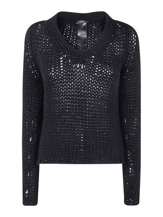 SAPIO Pull Col Rond - Noir