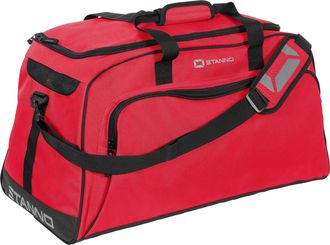 Stanno Sportbag - Loreto - Fitness Tasche - Gro&szlig;er Sporttasche und Verstellbarer Schultergurt - Fussballtasche Herren/Damen - Trainingstasche - Rot - Gr&ouml;&szlig;e O