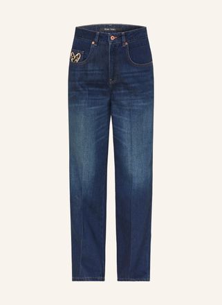 Marc Aurel Marc Aurel Straight Jeans Mit Schmuckperlen blau
