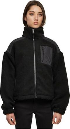 Urban Classics Ladies Sherpa Mix Jacket, Black, M Femme