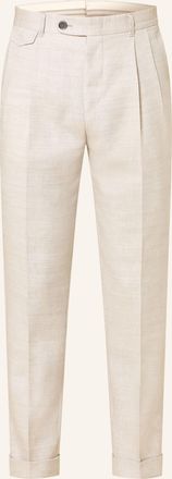 Windsor Windsor. Anzughose Sapo Slim Fit Mit Leinen beige