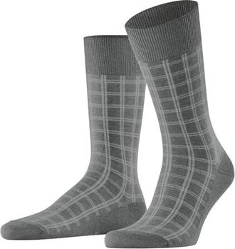 Falke Modern Tailor M So coton fantaisie 1 paire, Chaussettes Homme, Gris Light Grey Melange 3390, 47-50