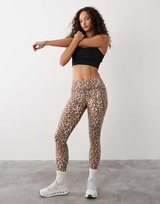 Sweaty Betty Power - Legging de sport 7/8 &agrave; imprim&eacute; l&eacute;opard-Multicolore