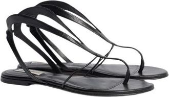 Alberta Ferretti Femme, Chaussures, Noir, Taille: 40 EU Sandales en cuir