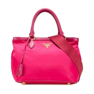 Prada Sac cabas &eacute;l&eacute;gant Pre-owned avec poign&eacute;e sup&eacute;rieure et bandouli&egrave;re - Femme - Pre-owned - Rose - Taille: ONE Size