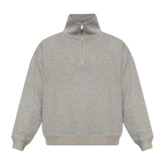 Frame Denim Sweatshirt mit halbem Rei&szlig;verschluss und Rollkragen - - Sweatshirts & Hoodies - Herren - Grau - L