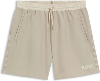 HUGO BOSS Leichte und schnelltrocknende Badeshorts mit Kontrastbund in