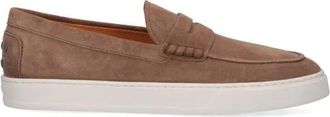 Tod's Tods Loafer - Suede Slip-On Moccasins With Rounded Toe - Gr. 6_5 - in Braun - f&uuml;r Damen
