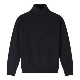 A.P.C. A.p.c., Femme, Pulls, Noir, Taille: 38 FR Pull &agrave; col roul&eacute;