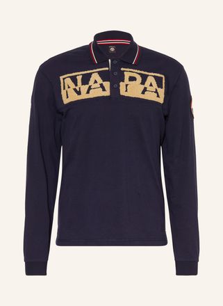 Napapijri Jersey-Poloshirt E-Archive Relaxed Fit blau