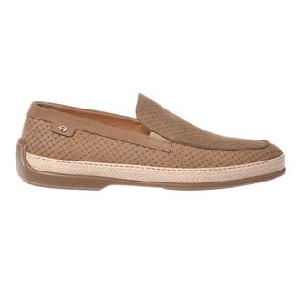 Baldinini Nubuck Loafer mit Webmuster - - Shoes - Herren - Beige - 41 EU