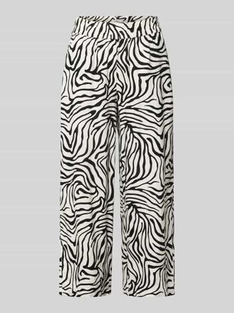 b.young Culotte aus Leinen-Viskose-Mix mit elastischem Bund