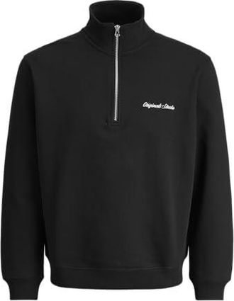 Jack & Jones Jornorrebro EMB Sweat &agrave; col Haut Sn pour Homme, Noir, L