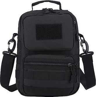 Generic Sac &agrave; bandouli&egrave;re pour activit&eacute;s de plein air, alpinisme, loisirs et mode, sac &agrave; dos &agrave; capuche pour homme (noir, taille unique)
