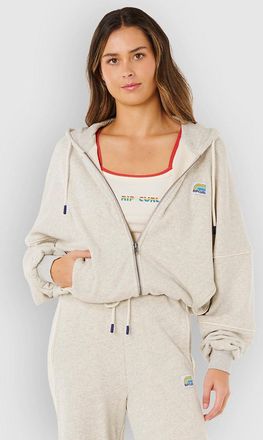 Rip Curl Surf Side Spliced Sweatjacke grey marle