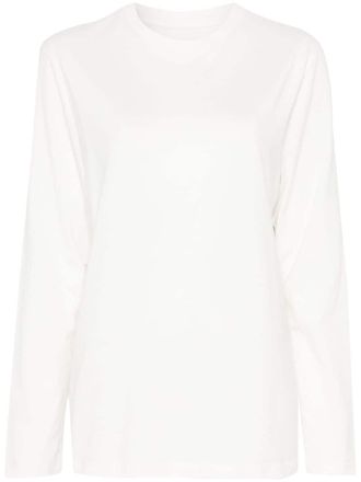 Jil Sander T-Shirt mit Logo-Print - Wei&szlig;