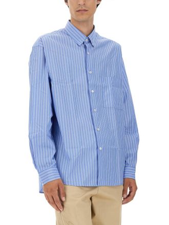 Lanvin Oversize Cotton Shirt - Blue