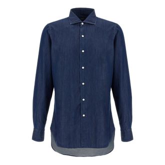 Finamore Napoli Shirt - - Shirts - Herren - Blau - 3XL