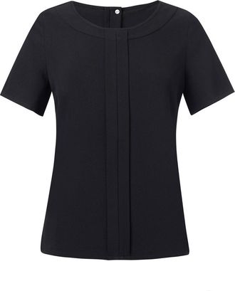 Brook Taverner Verona Bluse f&uuml;r Damen kurz&auml;rmlig (Schwarz)