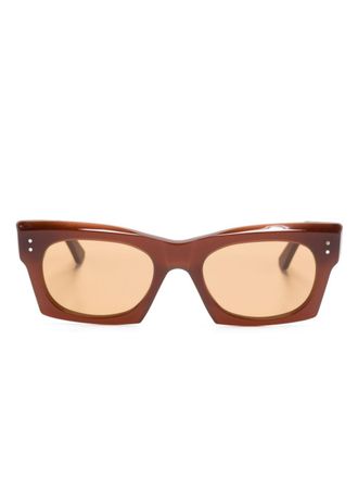 Marni Eyewear Edku Sonnenbrille mit geometrischem Gestell - Braun