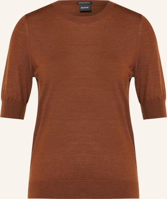HUGO BOSS Strickshirt Farbella braun