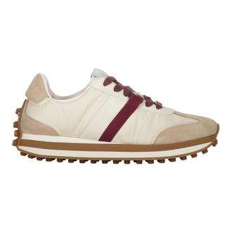 Ferragamo Baskets basses en daim avec semelle en caoutchouc - Homme - Chaussures - Beige - Taille: 43 EU