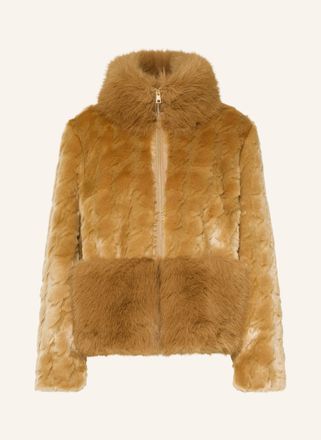 Marc Cain Kunstfell-Jacke braun