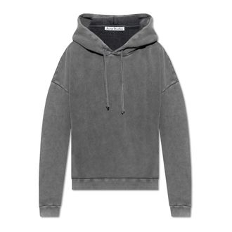 Acne Studios Hooded Sweater Logo Patch - - Sweatshirts & Hoodies - Herren - Grau - 2XL