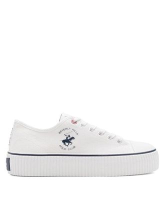 Beverly Hills Polo Club Sneakers aus Stoff BHPC027M Wei&szlig;