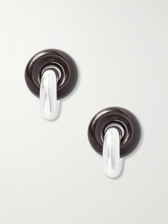 UNCOMMON MATTERS Cumulus Ohrringe Aus Silber Und Lackiertem Holz