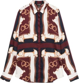 Ralph Lauren Femme, Blouses et Chemises, Multicolore, Taille: 40 FR Chemise Twill Luxe