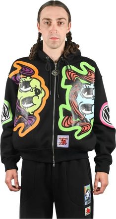 Chopova Lowena Homme, Vestes, Multicolore, Taille: L Imzy Lou Baby Zip Sweat &agrave; capuche