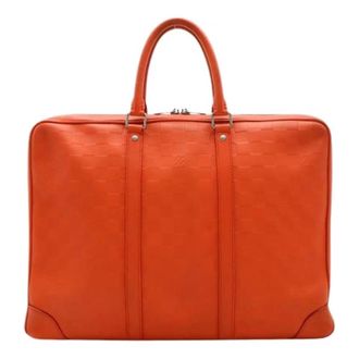 Louis Vuitton Pre-owned PDV Porte Documents Voyage Damier Infini Aktentasche - - Pre-owned - Damen - Orange - ONE SIZE