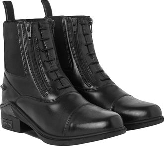 Horze Damen Reitstiefelette Kingston, Jodphur Reitstiefel mit doppeltem Rei&szlig;verschluss