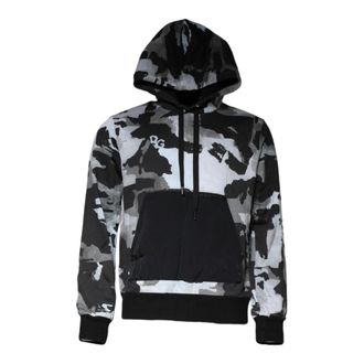 Dolce & Gabbana Homme, Sweatshirts et sweats &agrave; capuche, Multicolore, Taille: M Sweat &agrave; capuche camouflage avec d&eacute;tails logo