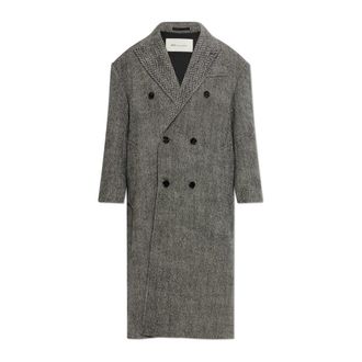Ami Wollmantel mit Einzelschlitz - - Coats - Herren - Grau - XL