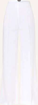 Windsor Windsor. Marlenehose Mit Leinen weiss